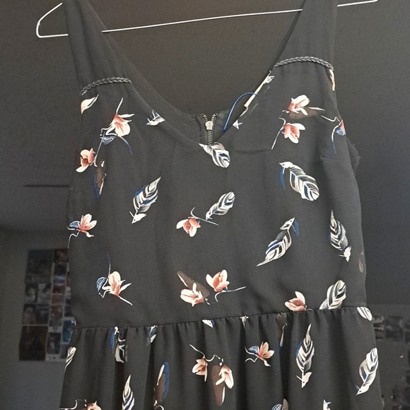 Dex | Dresses | Dex Ps Black Dress With Beautiful Print Nwot | Poshmark